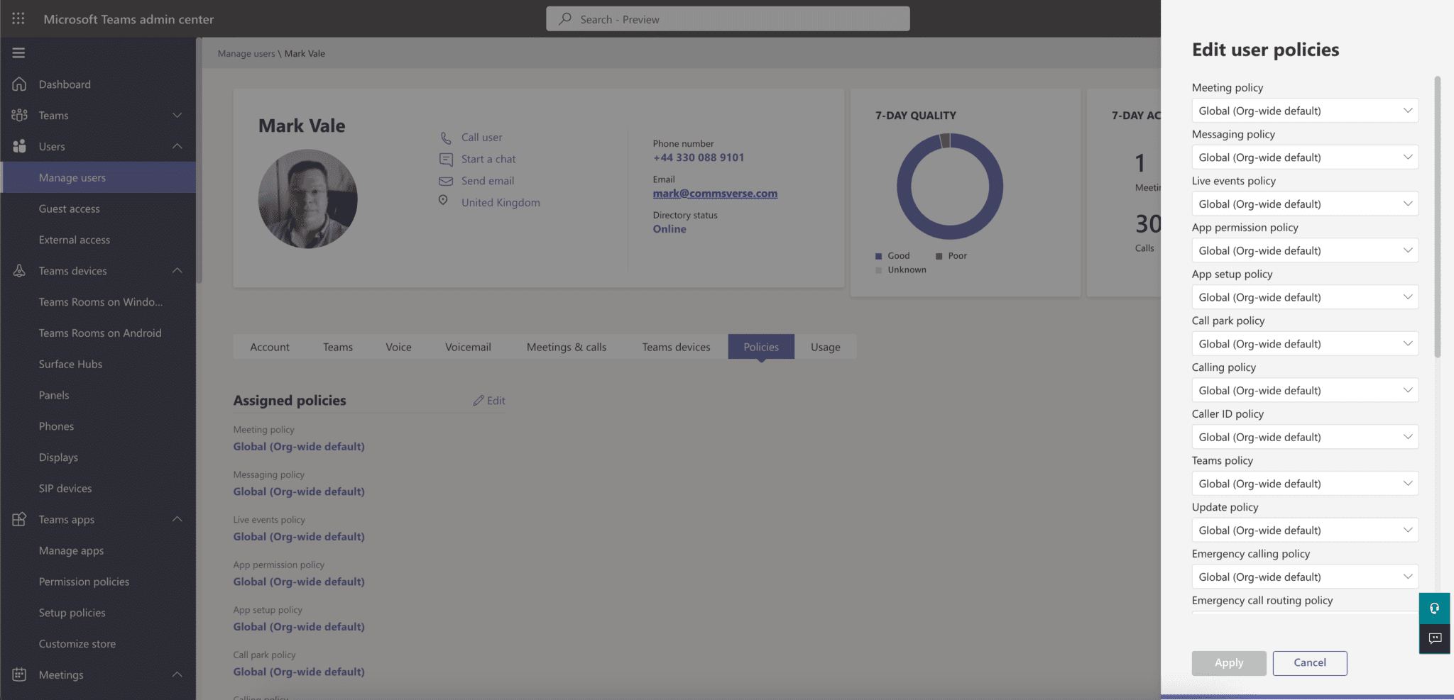 How To Assign Teams Policies To A Group Of Users